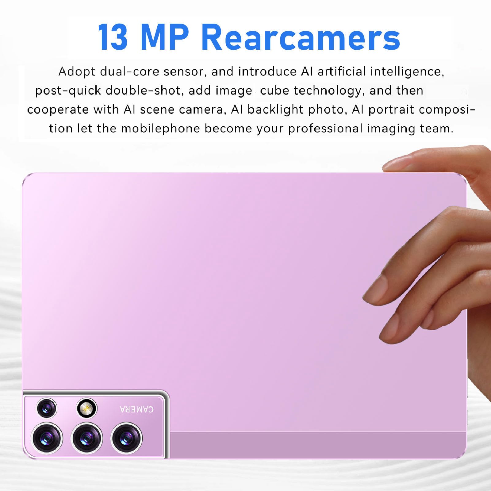 FOLOSAFENAR Tablet HD, 2 in 1 Business Tablet 5G WiFi 1920x1200 4GB 64GB for Work (#2)