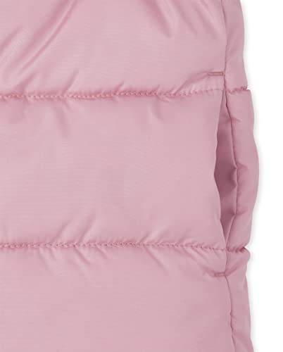 The Children's Place baby girls And Toddler Medium Weight Puffer Jacket, Wind-resistant, Water-resistant Jacket, Rose Quartz, 4T US