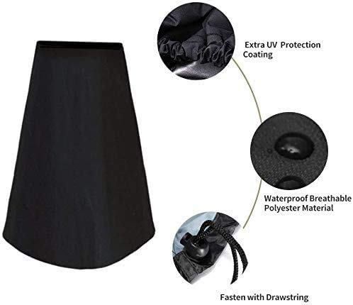 HERSENT Outdoor Patio Chiminea Cover Waterproof Protective Chimney Fire Pit Heater Cover for Outdoor Garden Backyard HZC69