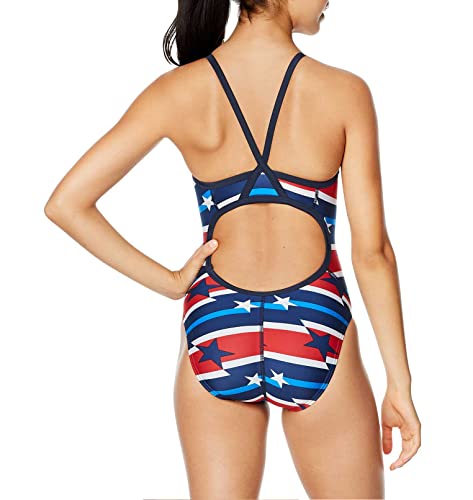 Speedo Women's Swimsuit One Piece ProLT Super Pro Adult, Red/White/Blue Patriotic