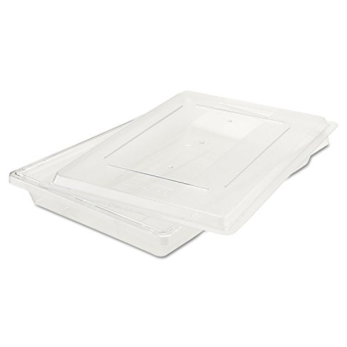 Rubbermaid Commercial 3306 CLE 26" Length x 18" Width x 3-1/2" Depth, 5 gallon Clear PolyCarbonate Food/Tote Box