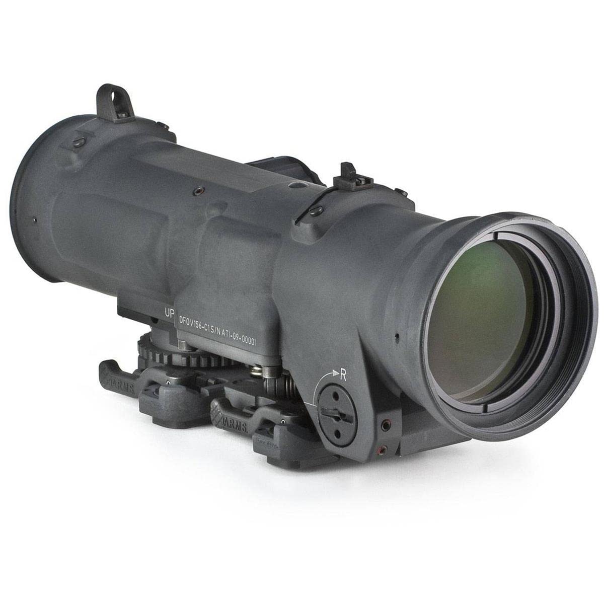 ELCAN Armament Technology 1.5x/6x 42mm SpecterDR Tactical Riflescope, Dual Role Optical Sight with Illuminated CX5455 5.56 Ballistic Reticle, with Integral A.R.M.S. Picatinny Mount, Black