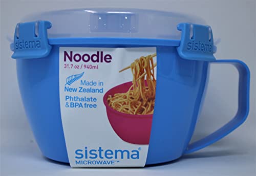 Sistema 21109 Microwave Cookware Noodle Bowl, 31.7 Ounce, Color may vary, Sold Individually.