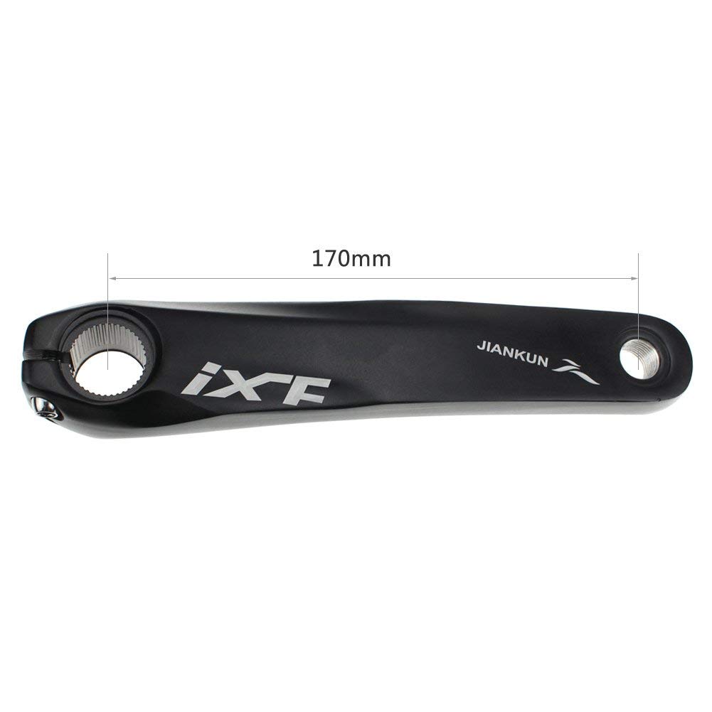 CYSKY Bike Crank Arm Set Mountain Bike Crank Arm Set 170mm 104 BCD with Bottom Bracket Kit and Chainring Bolts for MTB BMX Road Bicyle, Compatible with Shimano, FSA, Gaint (Black)