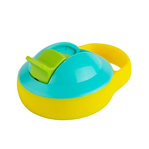 The First Years Chill & Sip Cocomelon Kids Water Bottle - Insulated Toddler Straw Cups with Flip Top and Protective DropGuard - 12 Oz - Ages 24 Months and Up