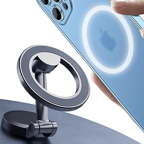 FONKEN Fits MagSafe Car Mount [20 Strongest Magnets] Magnetic Phone Holder for Car Folding Magnetic Phone Mount Hands Free iPhone Car Holder Mount Dash for iPhone 15 14 13 12 Pro Max Plus MagSafe Case