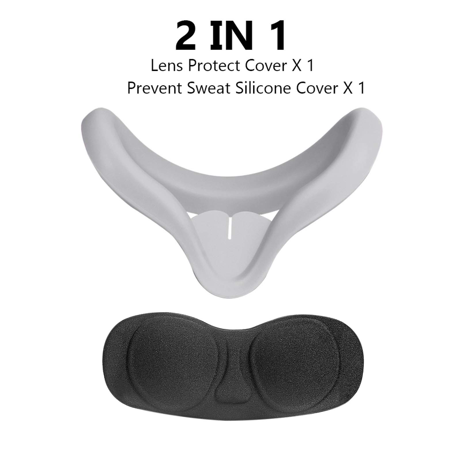 Dustproof Lens Anti Scratch Case Silicone Eye Cover Pad Skin for Oculus Quest 2