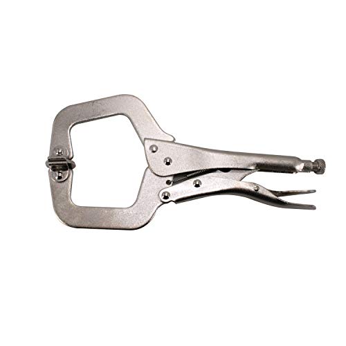 HFS (R) 11-Inch Swivel Pad Locking C-Clamp Locking Pliers (10 pcs)