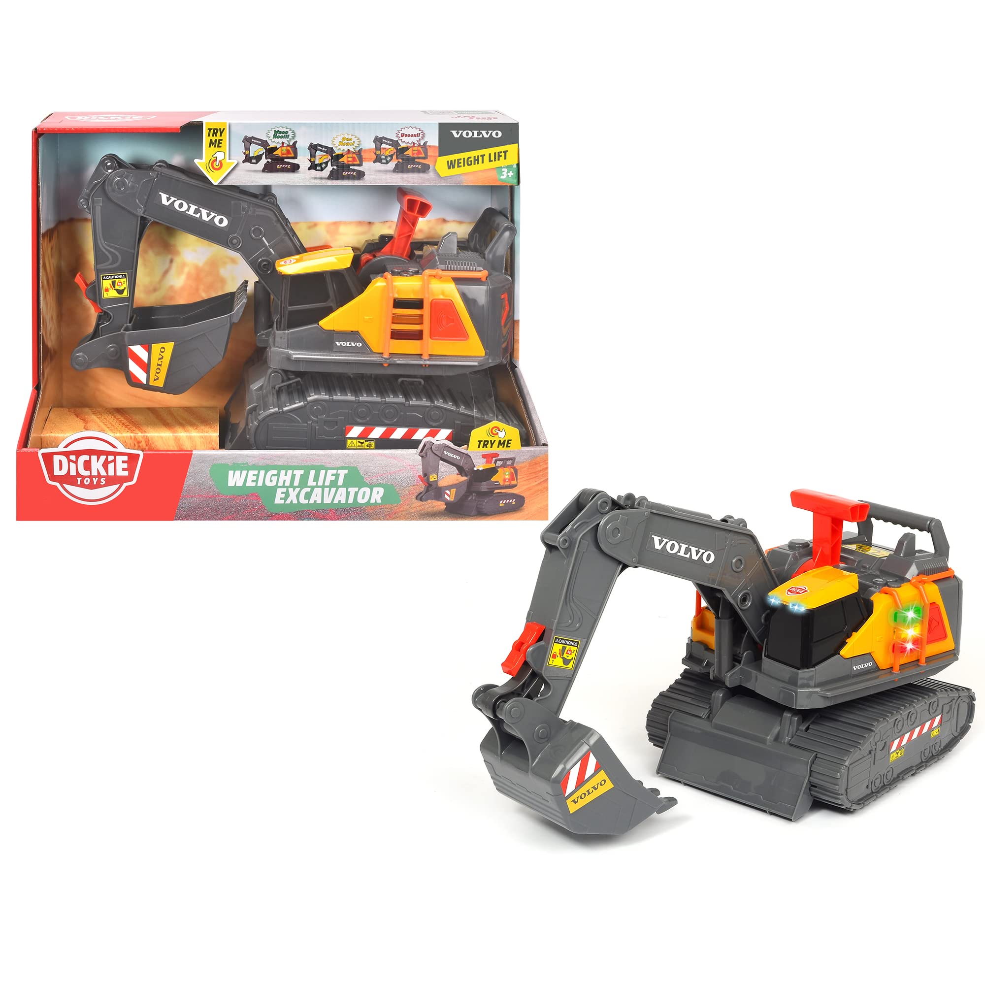 DICKIE TOYS - 12 Inch Volvo Excavator Construction Truck