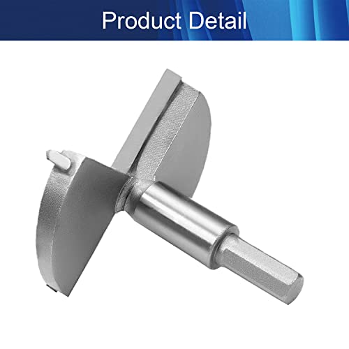 Heyiarbeit Forstner Drill Bits 90mm, Tungsten Carbide Wood Hole Saw Auger Opener, Woodworking Hinge Hole Drilling Boring Bit Cutter Gray 1pcs