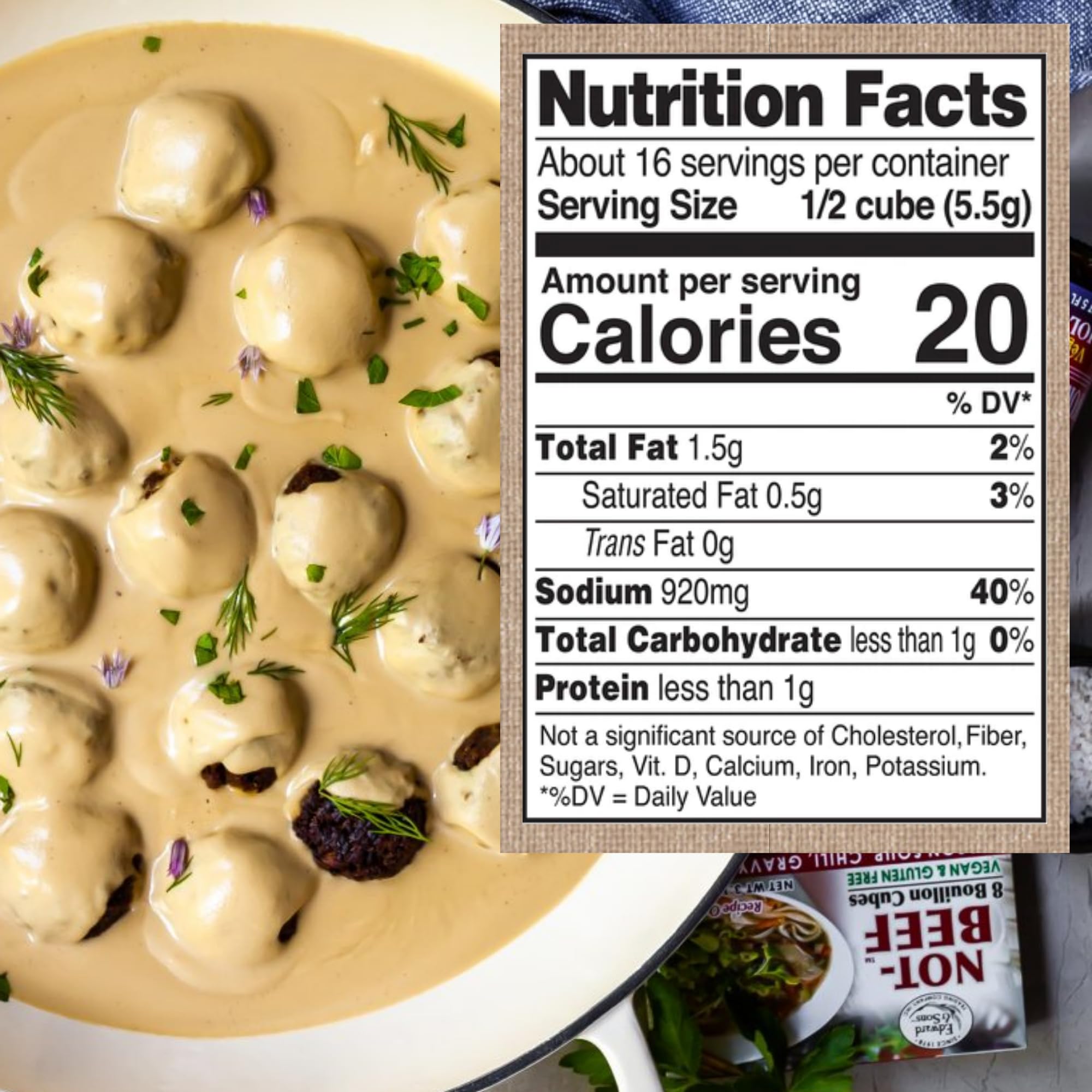 Edward & Son's Vegan Chicken Beef Vegetable Bouillon Cubes β Vegan Broth Cubes, Gluten Free, No Trans Fat, Use in Soups, Stews and Pilafs (8 Cubes of Each)
