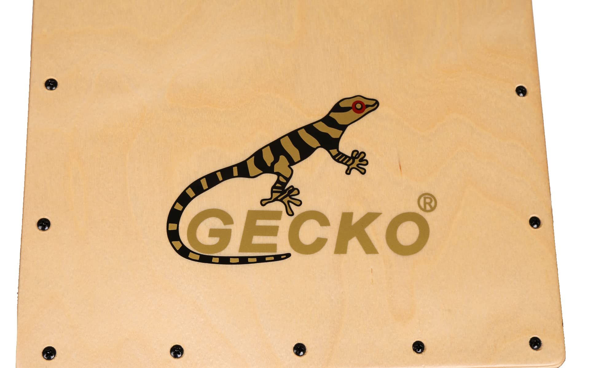 GECKO Cajon,Cajon Box Drum for Child Percussion Instrument Birch Wood with Internal Guitar Strings Compact Size Portable Cajon