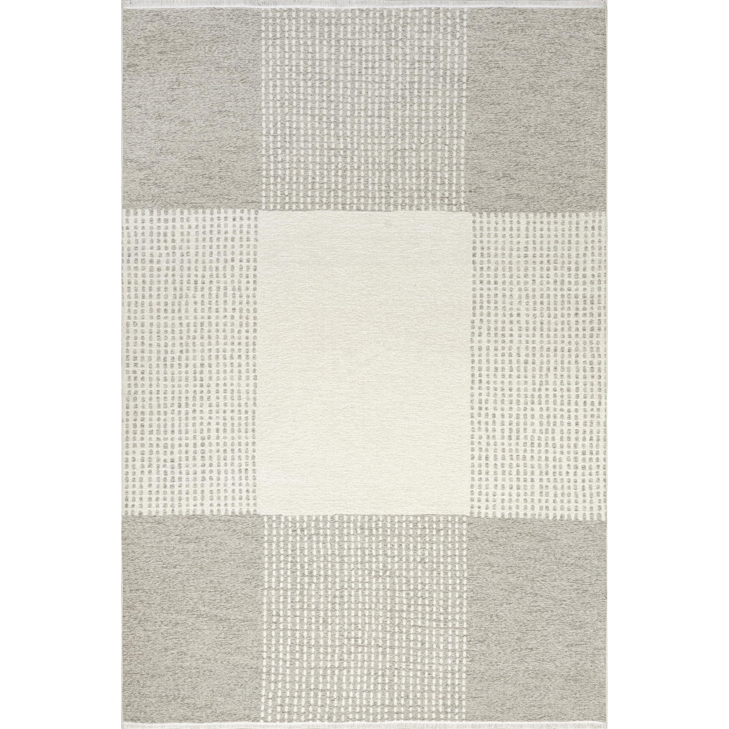 nuLOOM 3' x 5' Versa Collection Reversible SuperiorWash Area Rug, Machine Washable, Stain-Resistant, Easy Storage, Oeko-TEX Certified, Kirby Cream