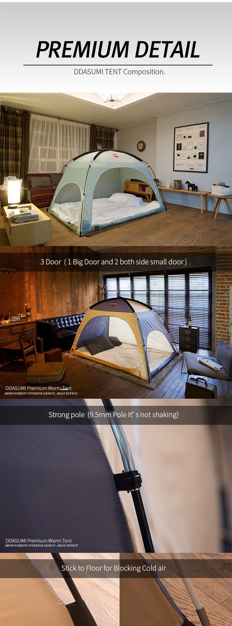 DDASUMI Warm Tent for Single Bed 2015 (Pink)