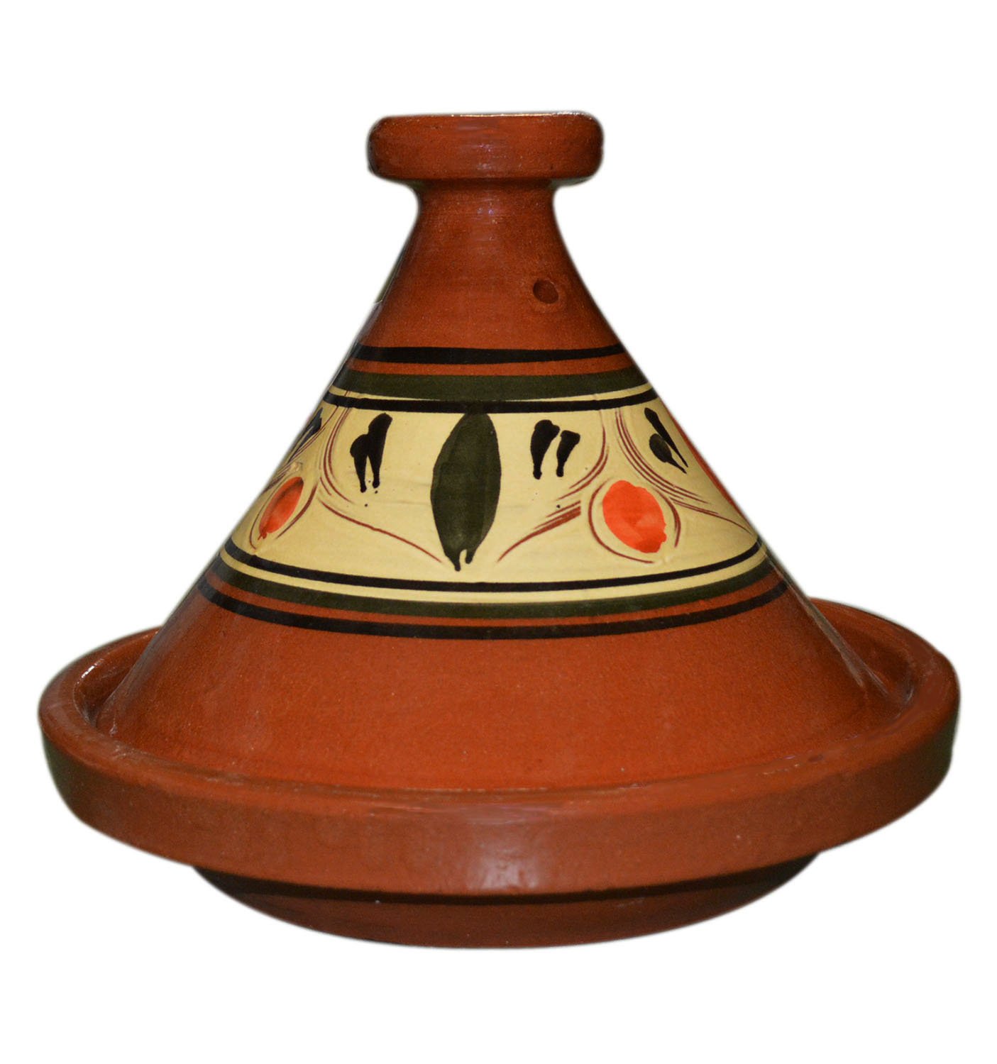 Moroccan Cooking Tagine Handmade Lead Free Safe Glazed Traditional Medium Size