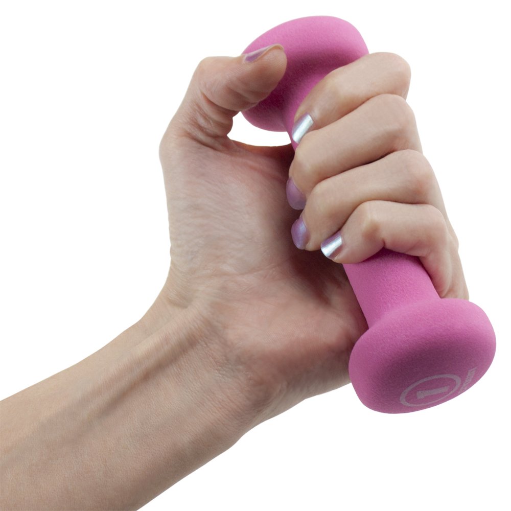 Crown Sporting Goods Pair of Neoprene Body Sculpting Hand Weights (10 LB)