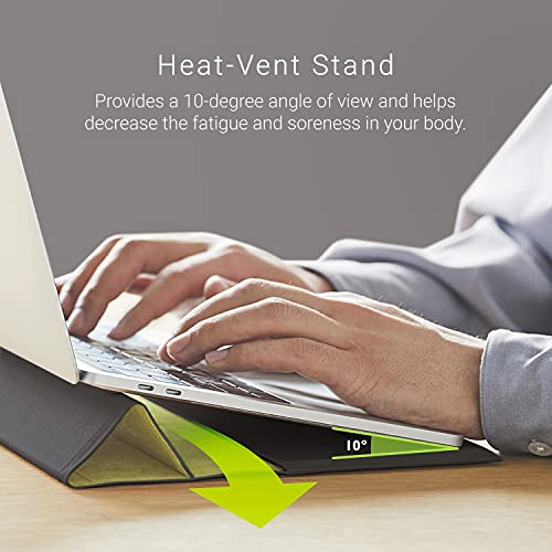 ELECOM Soft Leather Sleeve 13 inch MacBook Air MacBook Pro Case and Stand Heat Dissipation Lightweight Easy Install/Off BM-IBMNOM2013BK