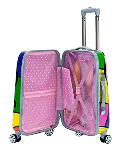 Rockland Departure Hardside Spinner Wheel Luggage, Heart, 2-Piece Set (20/28)
