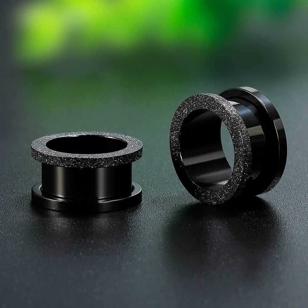 COOEAR Gauges for Ears Surgical Steel Tunnels Upgrade Scrub Plugs Piercing Party Gift Earrings 8g(3mm) to 5/8g(16mm)
