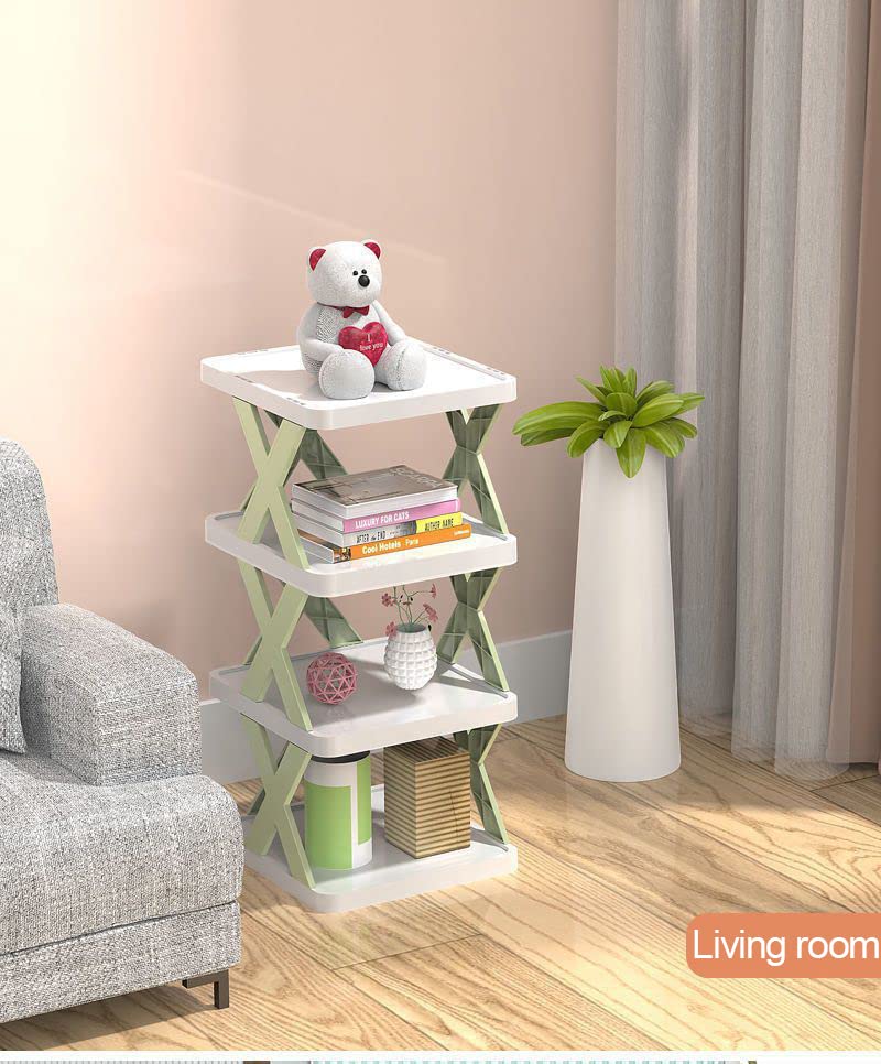 Shoe Rack - Shoe Organizer 5 Tiers for Closet Narrow, Plastic Shoe Rack Storage Organizer for Entryway, Space Saving Shoe Stand Cabinet for Bedroom Cloakroom Hallway Garage. (Light Green)