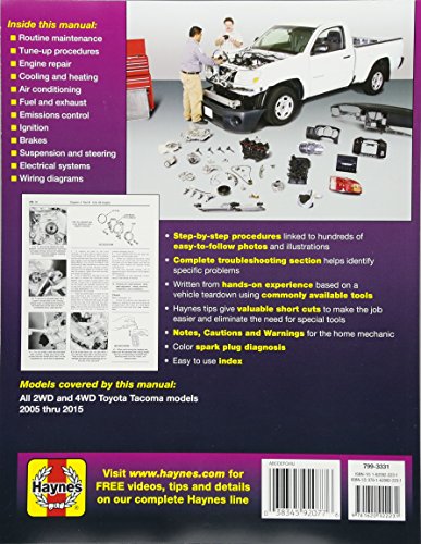 Toyota Tacoma: 2005 thru 2015 All 2WD and 4WD models (Haynes Repair Manual)