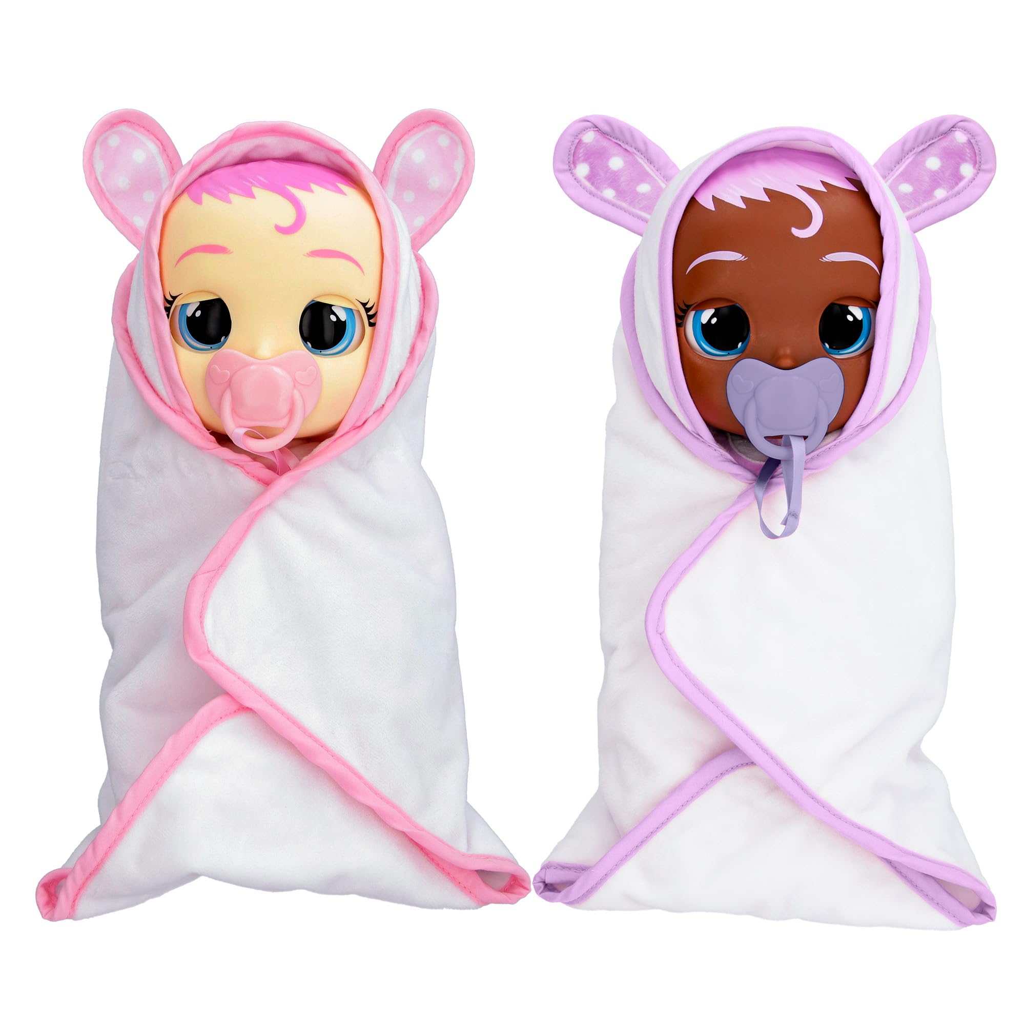 Cry Babies Newborn Molly - Interactive Baby Doll with 20+ Baby Sounds, Girls & Kids Age 18M and Up