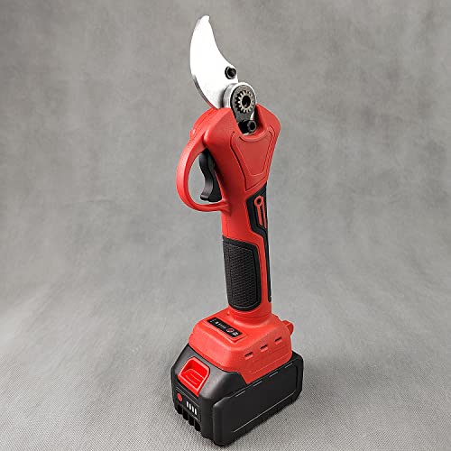 HDKJDPG-Shears, electric, 1 Inch Cordless Pruner, 25mm Power Pruner, 2 x 2Ah Lithium Batteries, Battery-Powered Pruning Shears for Tree Branch, 6-8 Working Hours