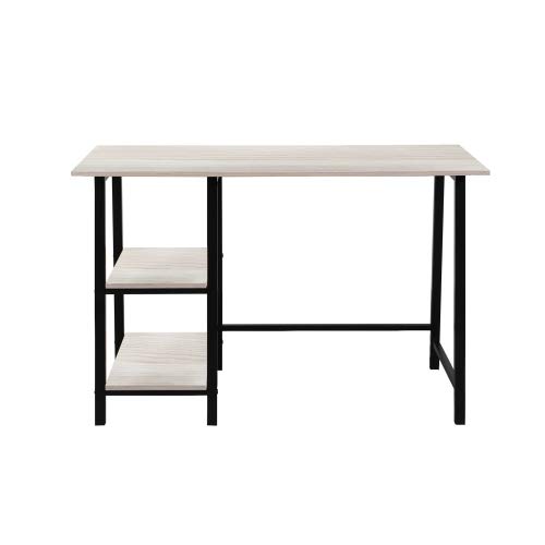 DORAFAIR Computer Desk Modern Gaming Computer Desk Home Office Study Desk Modern Student Writing Table Small Office Desk Gaming Workstation, 47.6" L x 22.4" W x 30.5" H, White