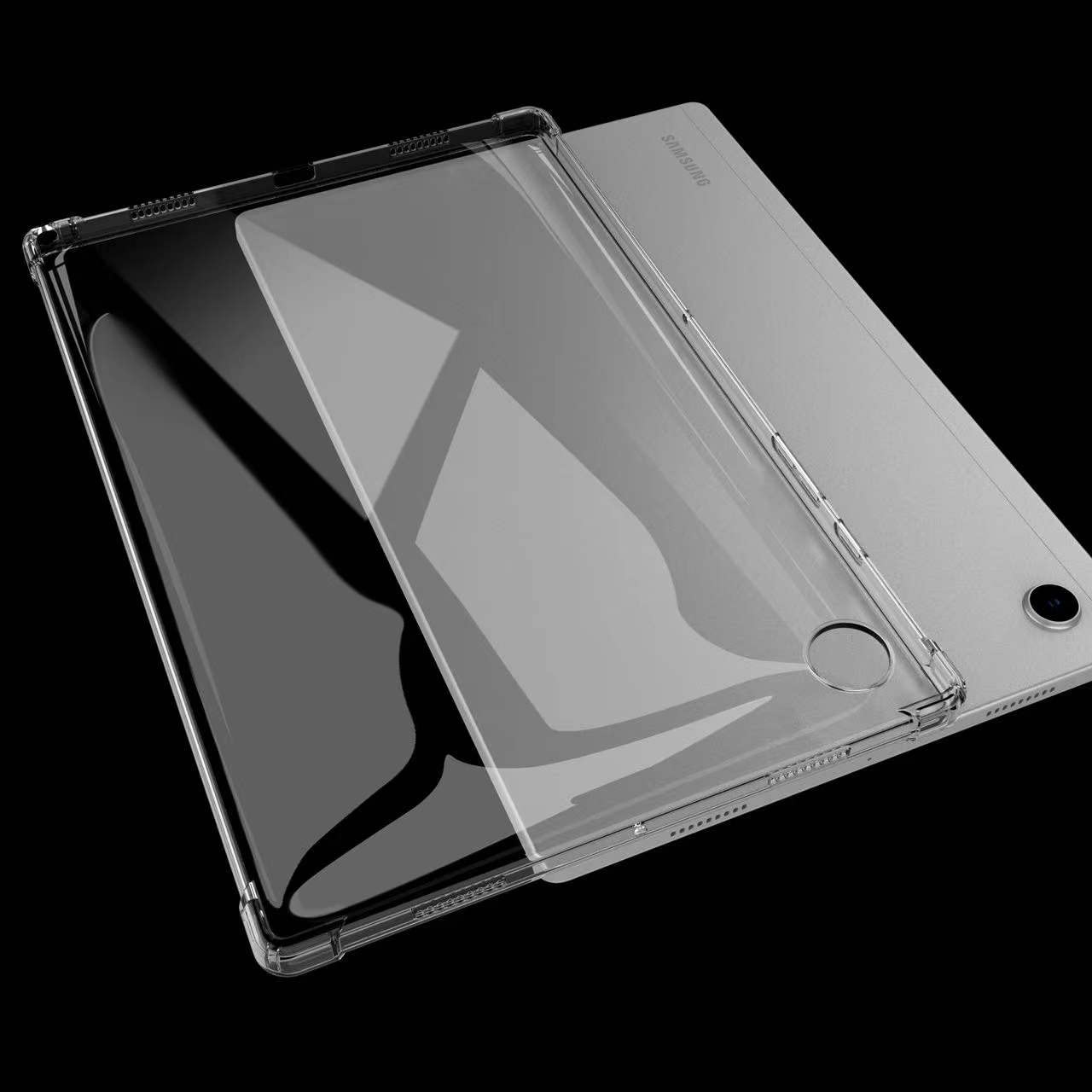 TPU Clear Case for Samsung Galaxy Tab A8 10.5 Inch 2022 (SM-X200/X205/X207), Shockproof Silicon Protective Skin Case/Slim Back Cover Shell for 10.5" Galaxy Tab A8 - Transparent