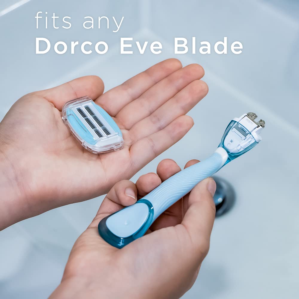 Dorco Shai 6 - Six Blade Razor Shaving System - Value Pack (10 Cartridges + 1 Handle)