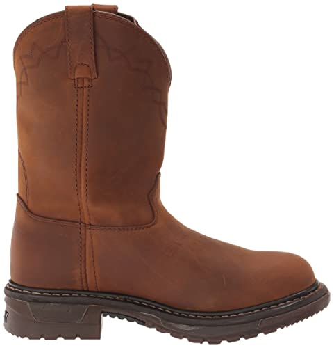 Rocky Men's Original Ride Western Boot, Trail Brown, 9 Wide