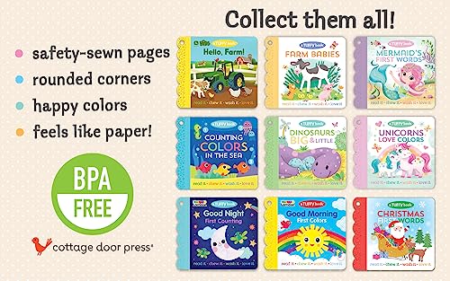 Tuffy Dinosaurs Big & Little Book - Washable, Chewable, Unrippable Pages With Hole For Stroller Or Toy Ring, Teether Tough, Ages 0-3 (Baby's Unrippable) (A Tuffy Book)