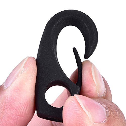 Dilwe Kayak Lashing Hook, 6 Pcs Multi Purpose High Strength Nylon Clip Lashing Hooks for Kayak Canoe Bungee