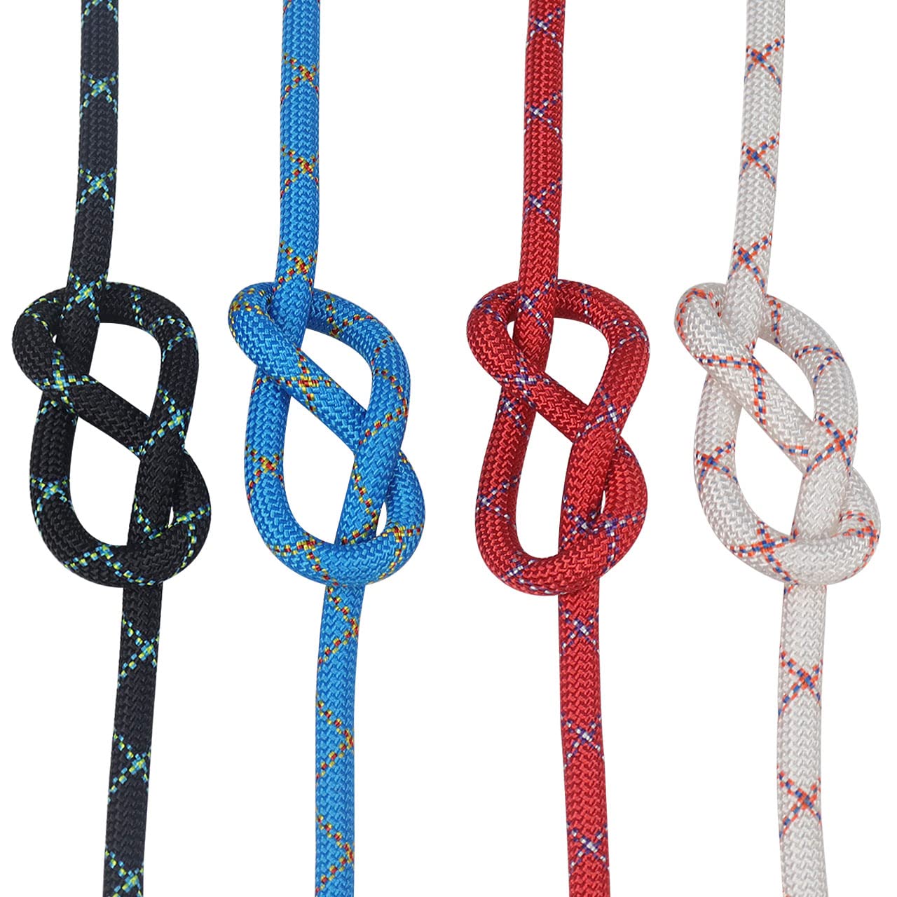 Double Braid Polyester Arborist Rigging Rope -1/2 inch x 50 feet - High Strength Bull Rope for Tree Work, Sailing, Halyard, Towing, White