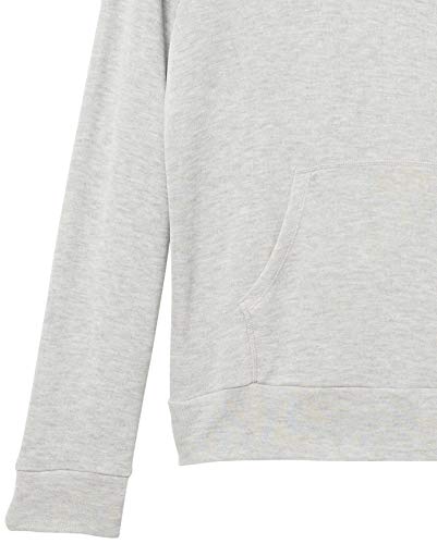 Daily Ritual Women's Sandwashed Modal Blend Popover Hooded Sweatshirt, Grey Heather, X-Large