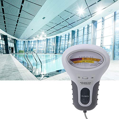 Hakeeta PH Tester, pH Meters, for Swimming Pool, Water Quality Analyzer, with Probe, Easy to Set Up, Quick Testing, Adjust pH of The Pool, for Pools, Aquariums
