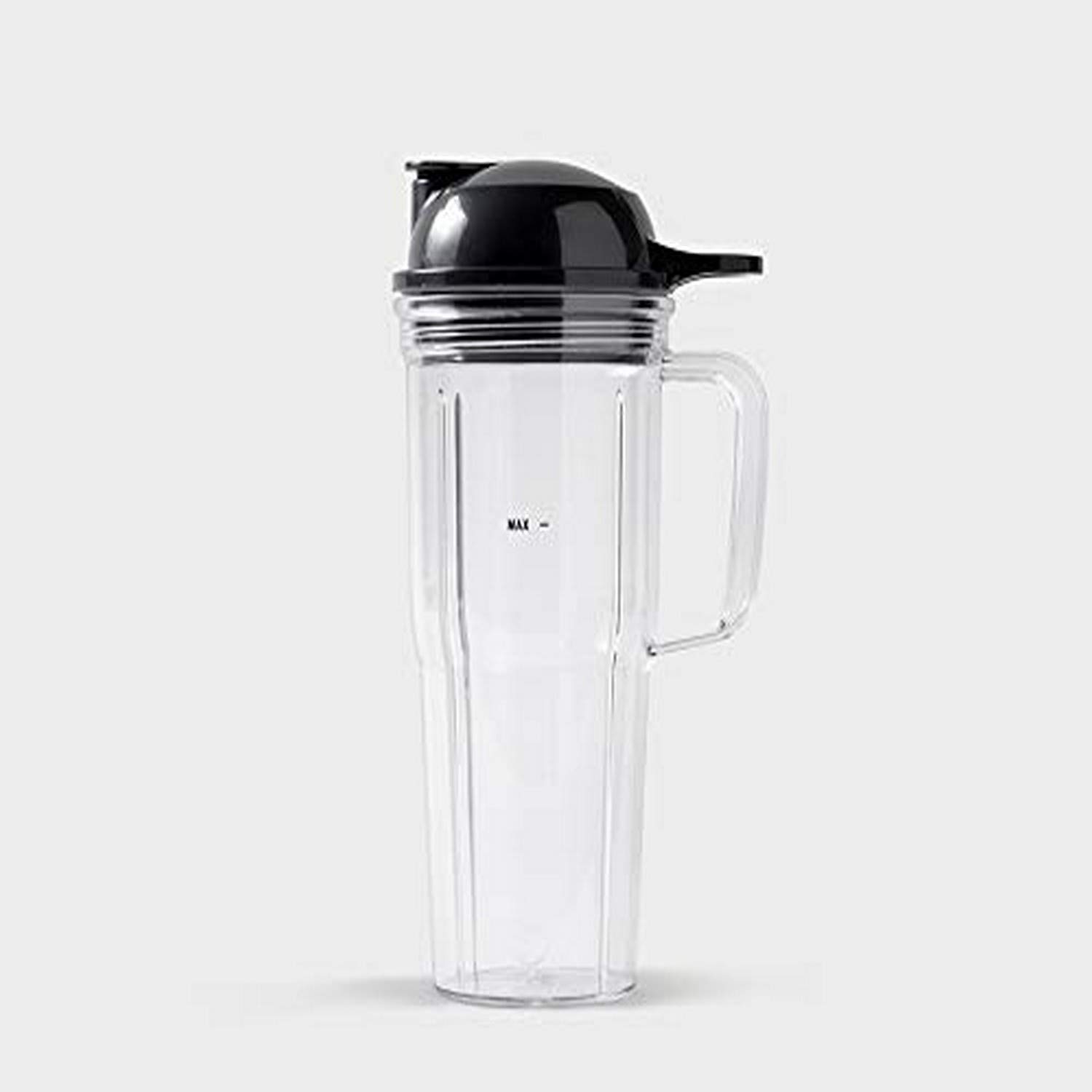 nutribullet Full-Size Blender Combo 1200W –Matte Black & 24 oz Travel Cup with To-Go Lid, Clear/Black,1 Count (Pack of 1)
