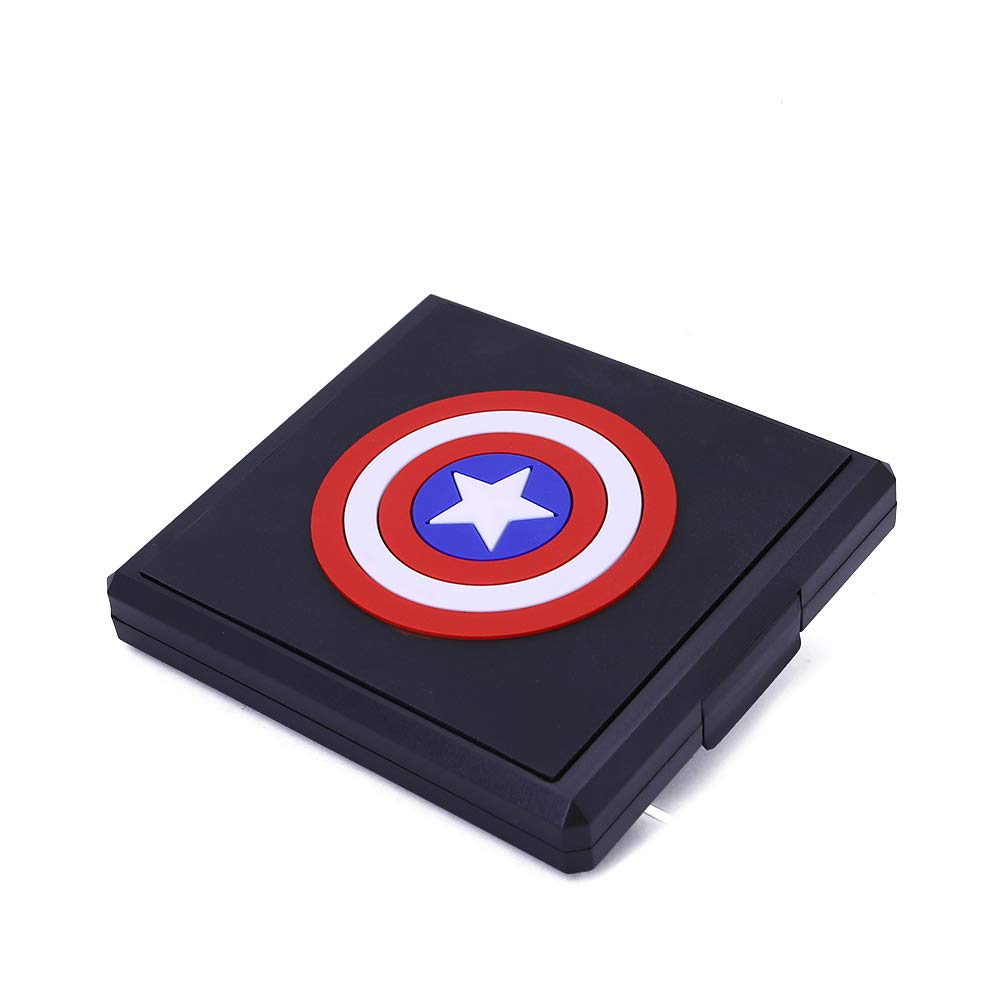 dainslef 12 in 1 Game Card Case for Nintendo Switch Captain America Nintendo Switch Game Storage Game Switch Card Case Switch Game Holder