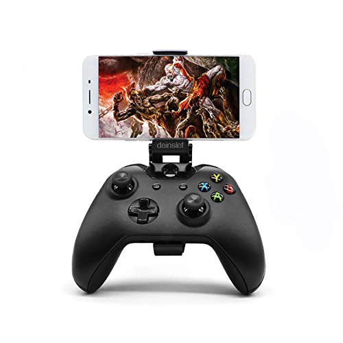 dainslef Xbox Controller Phone Mount, Controller Mobile Gaming Clip for Xbox One, Foldable Phone Holder Clamp for Xbox One/One S/Steelseries Nimbus Duo (Clip Only)