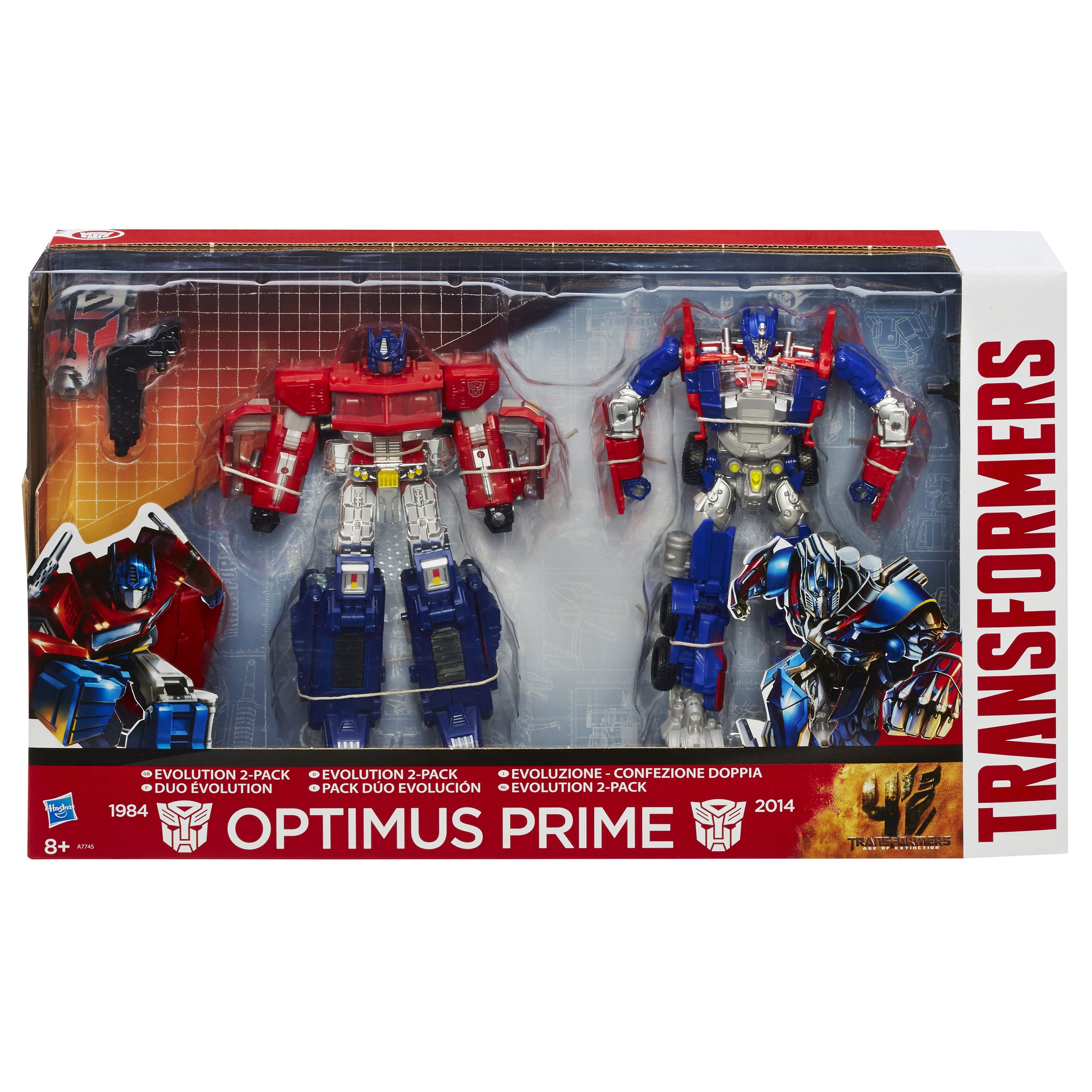 Transformers 4 Age of Extinction Exclusive Evolution Action Figure 2-Pack Optimus Prime