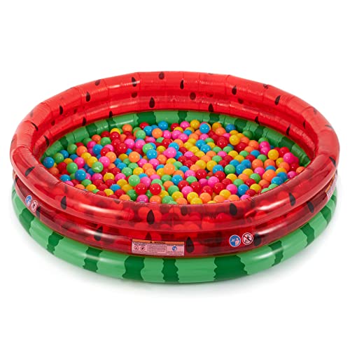 Intex 66-Inch Round Inflatable Outdoor Kids Swimming and Wading Watermelon Pool for Ages 2 and Up