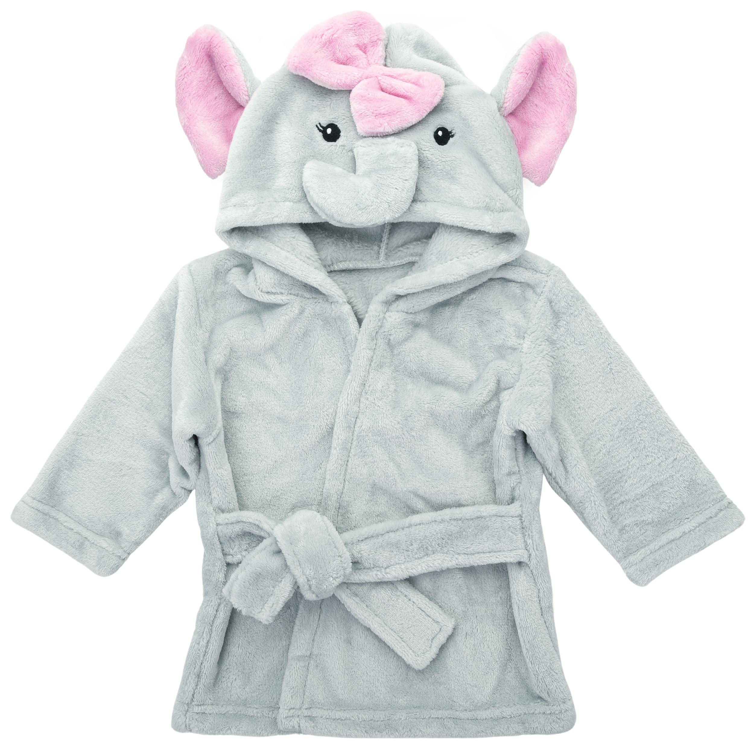 Mr. Pen- Baby Animal Face Robe, Unisex, 0-9 Month, Plush Baby Robe, Animal Face Robe, Baby Bathrobe, Elephant Bathrobe Baby, Baby Bath Robe, Hooded Baby Towels, Baby Robes, Baby Bath Towel