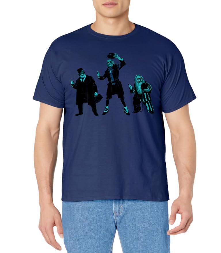 Disney Haunted Mansion Movie Hitchhiking Ghosts Trio T-Shirt