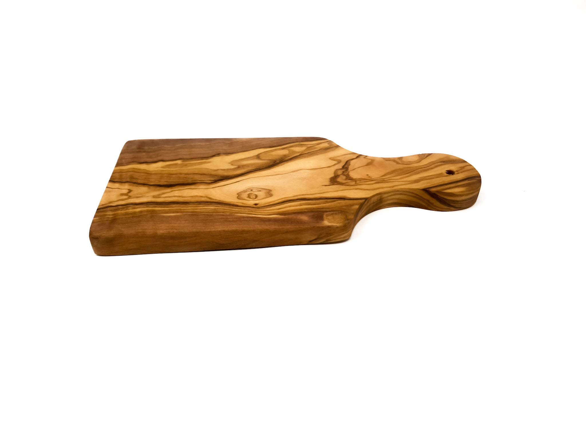 Divine Deli Rustic Olive Wood Garlic Chopping Cutting Serving Board