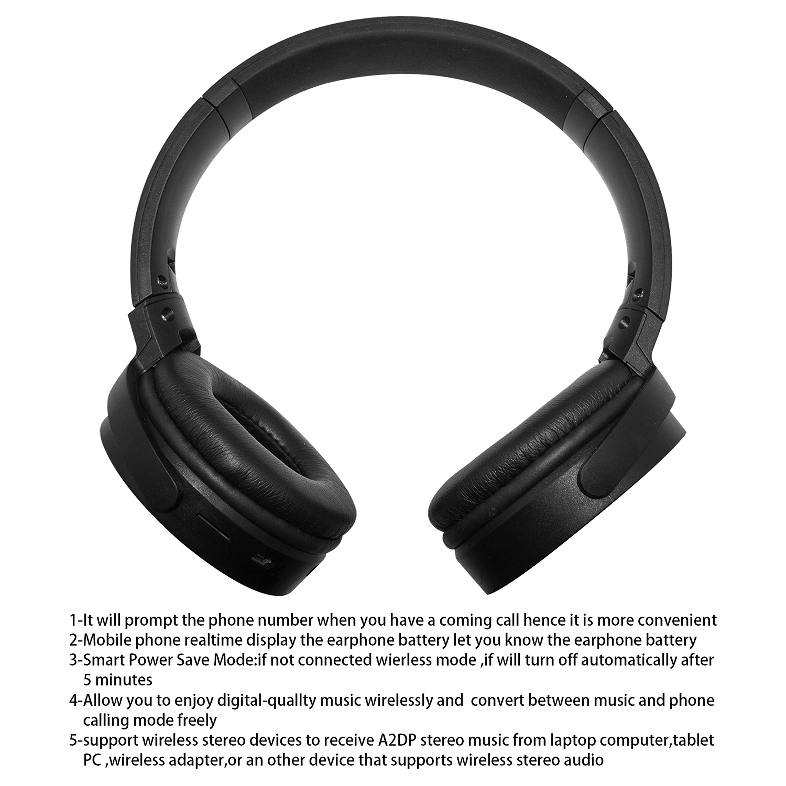 Cool Galaxy Dinosaurs 3D Printed Wireless Retractable Bluetooth Headphones Headsets Over Ear for Kids Or Adults Black