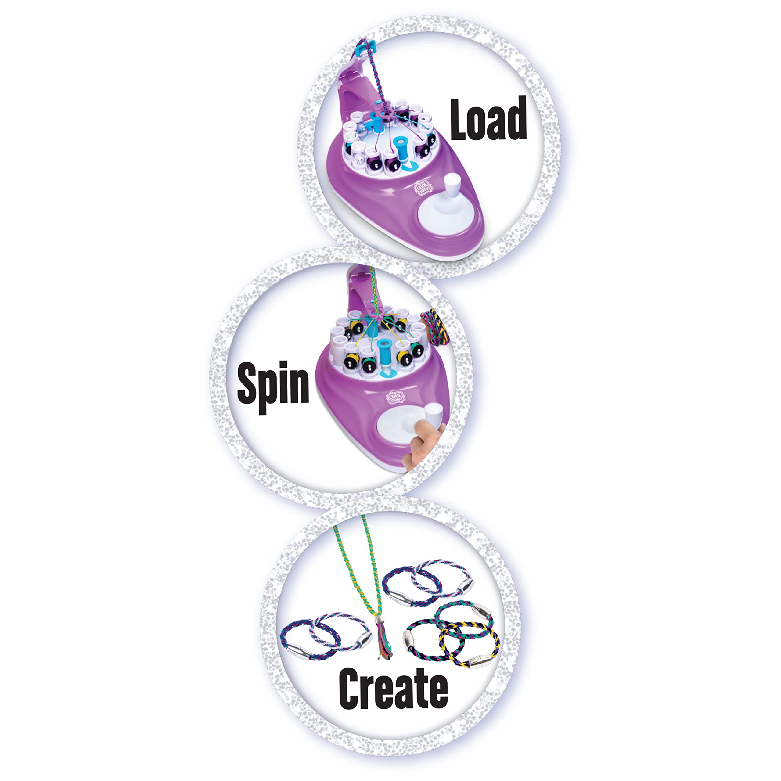 Cool Maker, 2-in-1 KumiKreator, Necklace and Friendship Bracelet Maker Activity Kit, for Ages 8 and Up