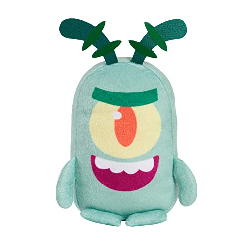 SpongeBob SquarePants Small Plush ā Plankton, Kids Toys for Ages 3 Up, Gifts and Presents by Just Play