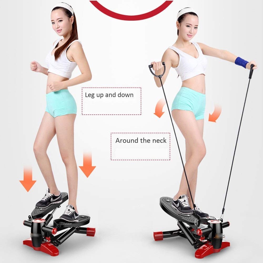 Elliptical Machine Cross Trainer Stepper Stepper Machine with Training TapesHome Mute Multi-Function Hydraulic Exercise Fitness Equipment Hiking Foot Small Mini Stepper