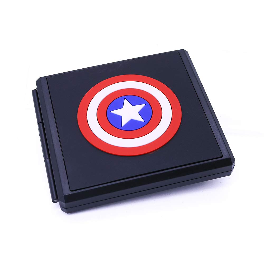 dainslef 12 in 1 Game Card Case for Nintendo Switch Captain America Nintendo Switch Game Storage Game Switch Card Case Switch Game Holder