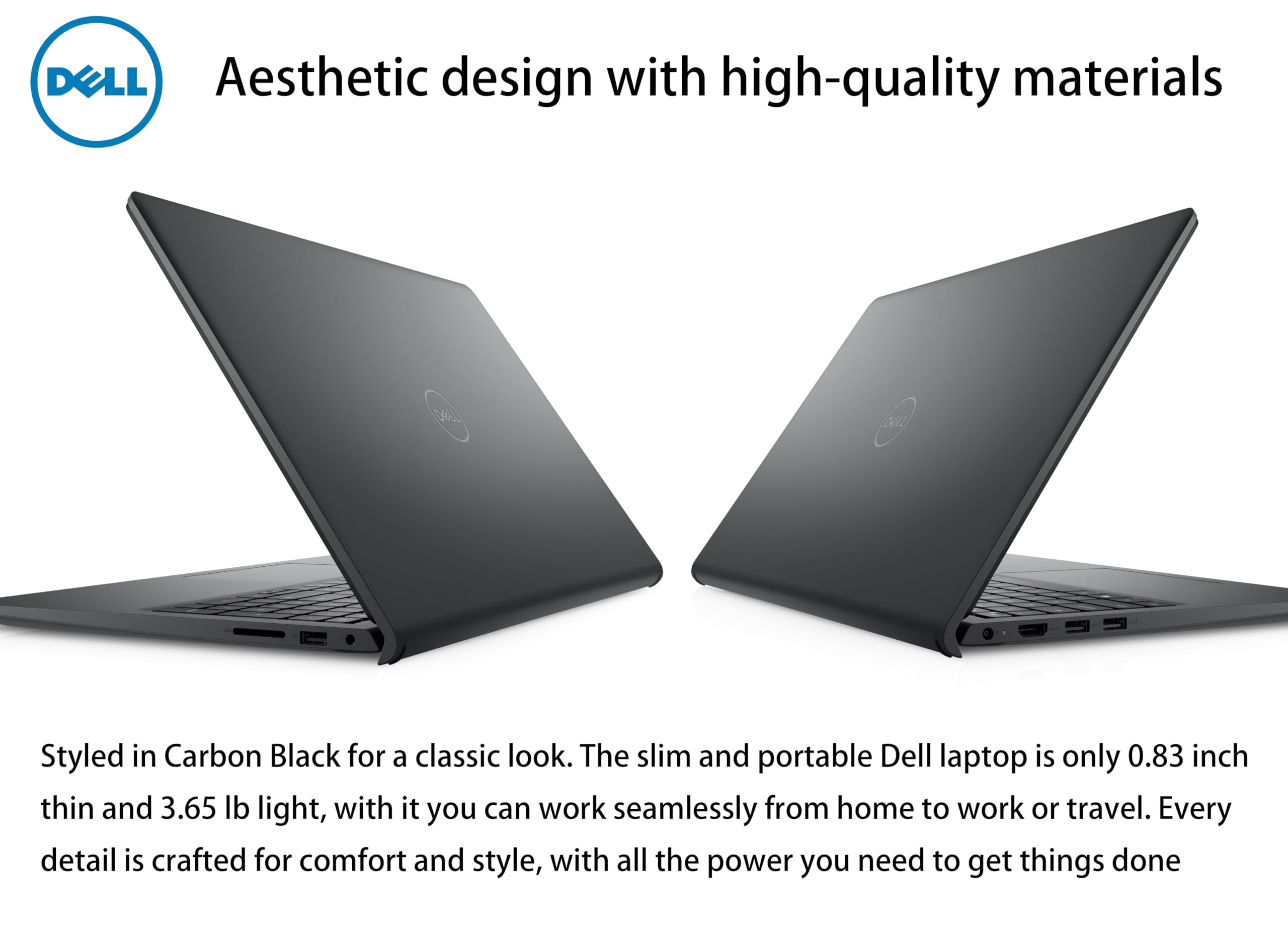 Dell Inspiron 3520 15.6 Inch FHD Touchscreen Business Laptop, Intel Core i7-1255U, 64GB RAM, 2TB SSD, Windows 11 Pro, WIFI, USB - C, HDMI, Black